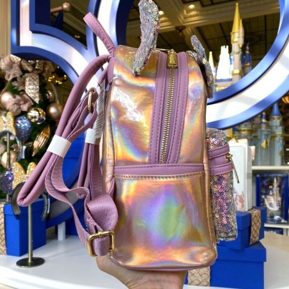 Disney | Bags | Disney Loungefly Earidescent Backpack 5th Anniversary ...